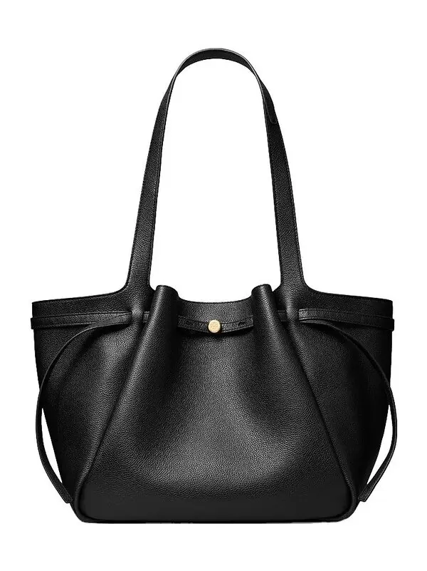 Tory Burch Romy Large Tote - Black Leather
