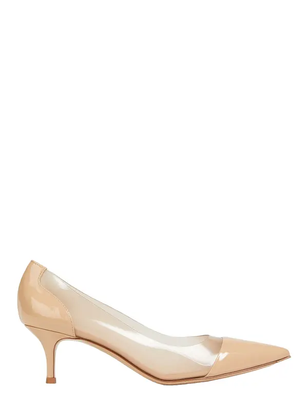 GIANVITO ROSSI Plexi 55 Pumps - Neutral