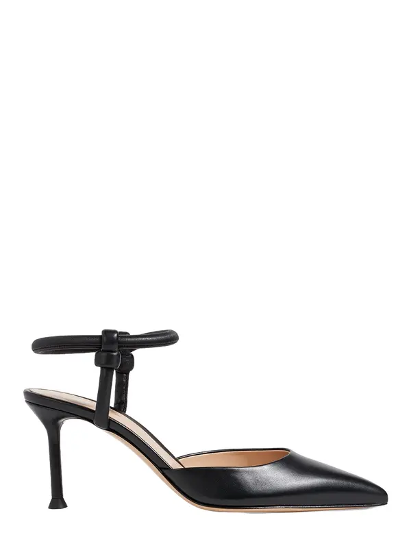 GIANVITO ROSSI Juno Leather Pumps - Black