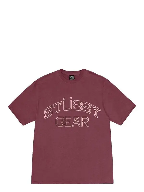 StÜssy Gear Tee Shirt - Oxblood