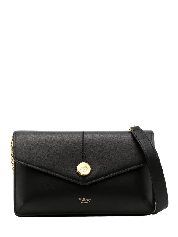 Mulberry Press-stud Fastening Bag - Black