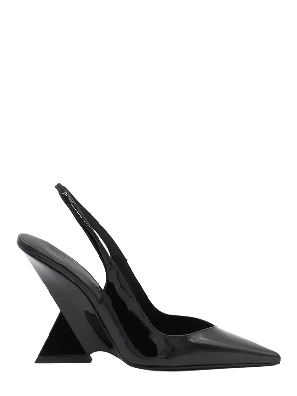 Attico 105mm Cheope Leather Pumps - Black