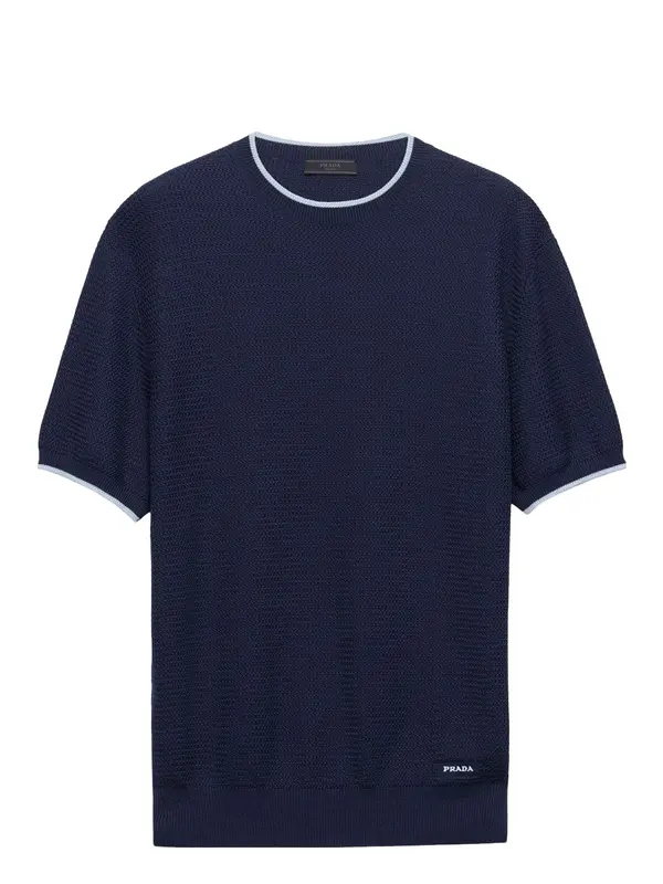 Prada Short-sleeve Sweater - Blue