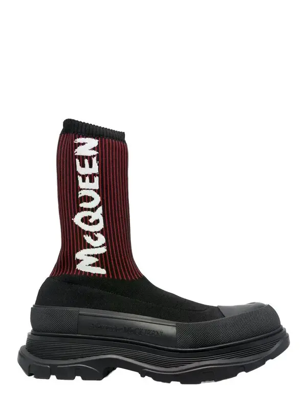 Alexander McQueen Tread Slick Sock Boot - Black