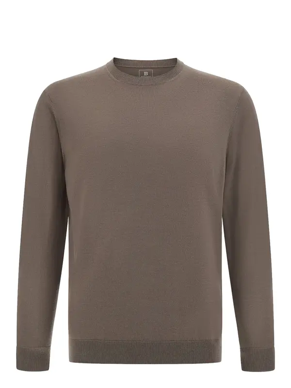 Boggi Milano Merino Wool Sweater - Brown