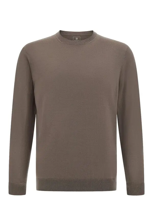 Boggi Milano Merino Wool Sweater - Brown