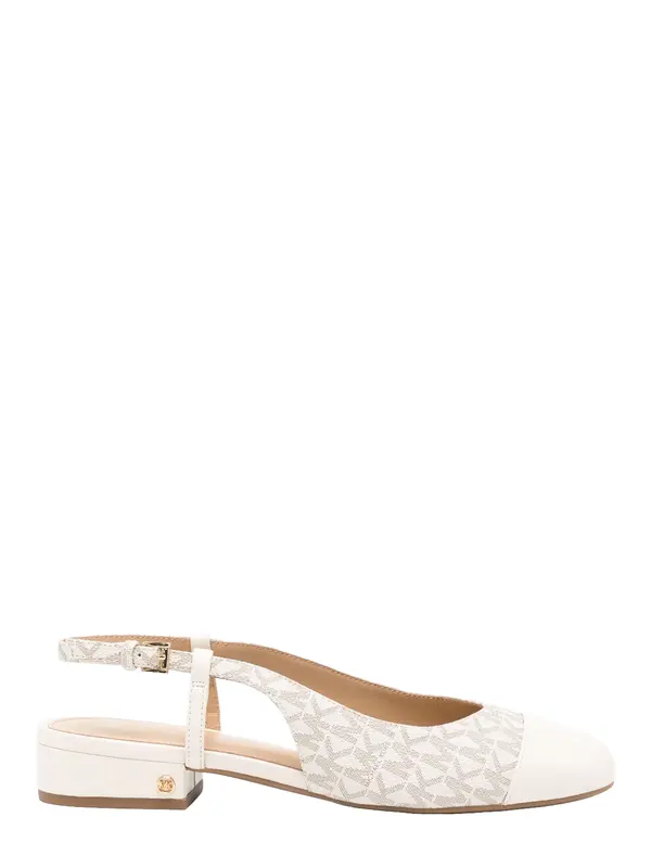 Michael Kors Perla Slingback Sandals - White