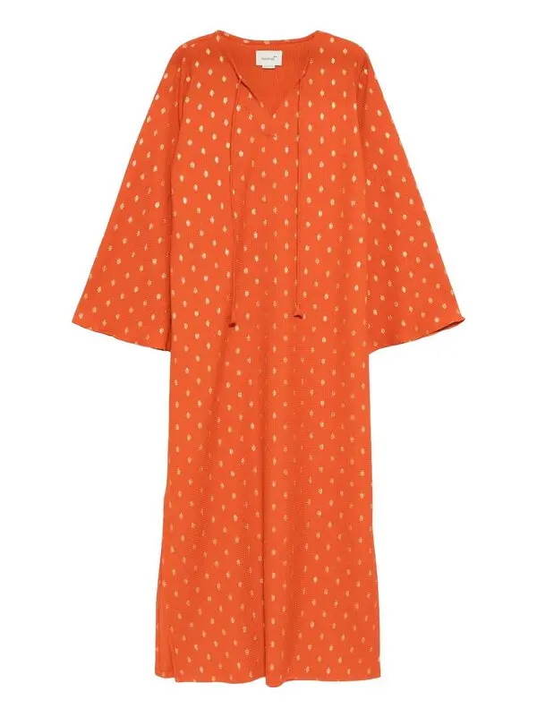 BAMBAH Polka Dot Kaftan - Orange