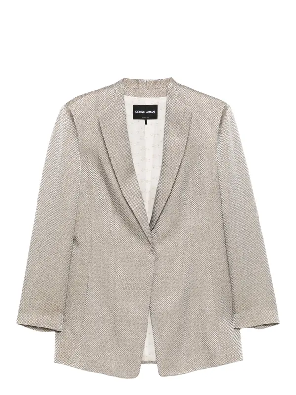 Giorgio Armani Jacquard Blazer - Grey