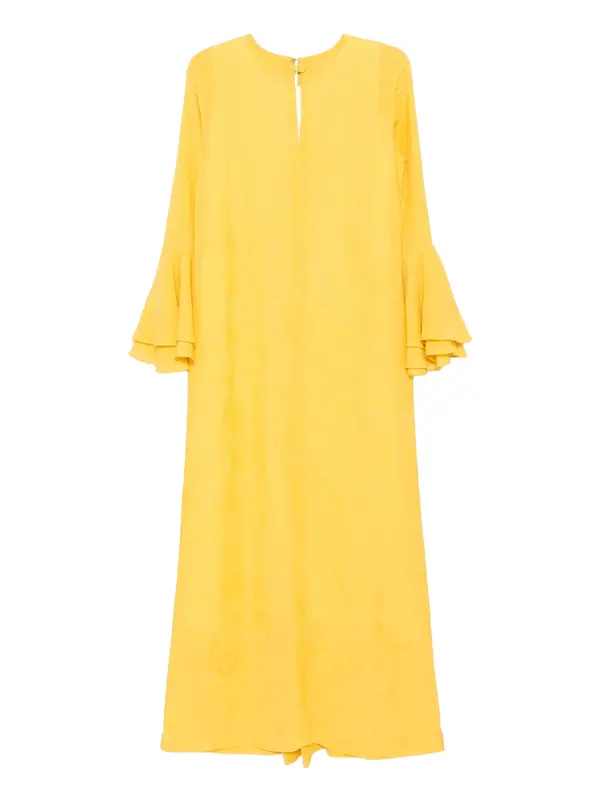 BAMBAH Aida Ruffle Kaftan - Yellow