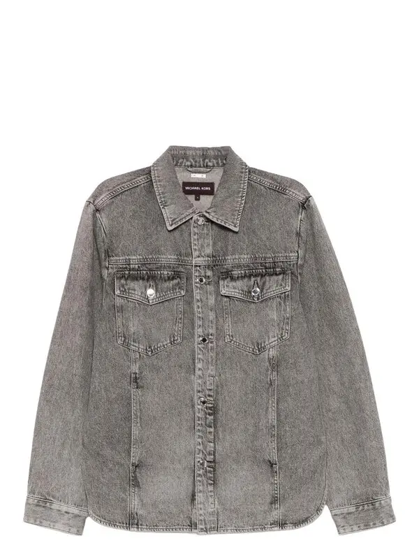 Michael Kors Denim Shirt Jacket - Grey