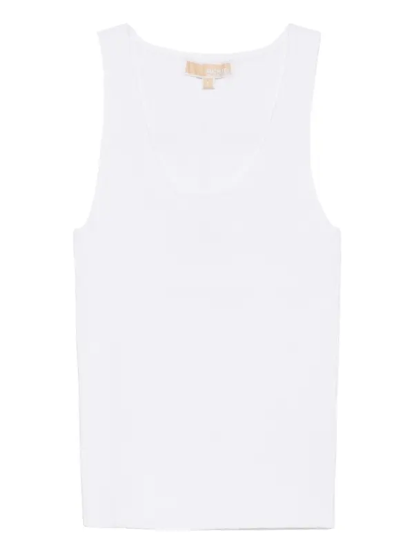 Michael Kors Racer-back Tank Top - White