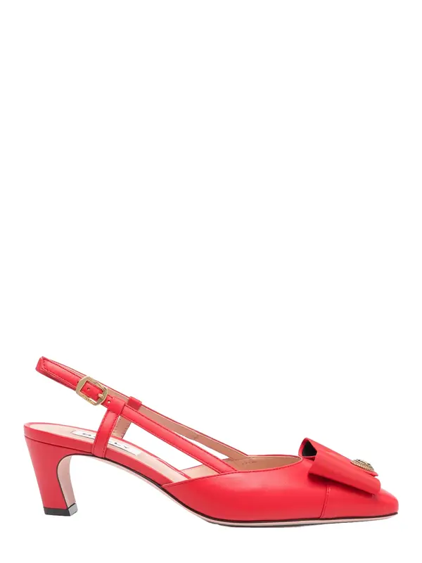 Bally 55mm Bow-detail Pumps - Red