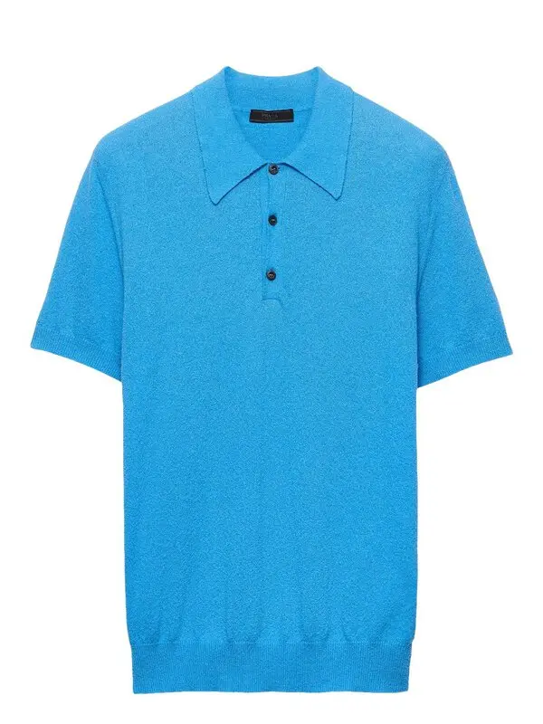 Prada Cotton Polo Shirt - Blue
