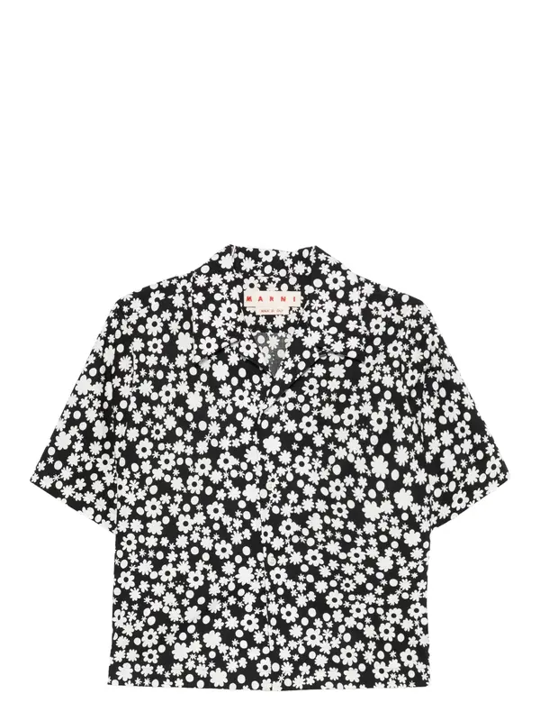 Marni Poplin Shirt - Black