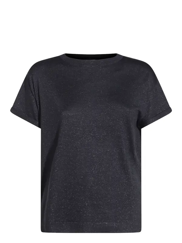 Brunello Cucinelli Lurex T-shirt - Blue