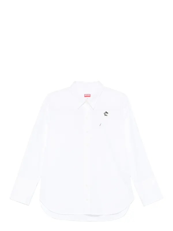 Kenzo Floral-detail Shirt - White