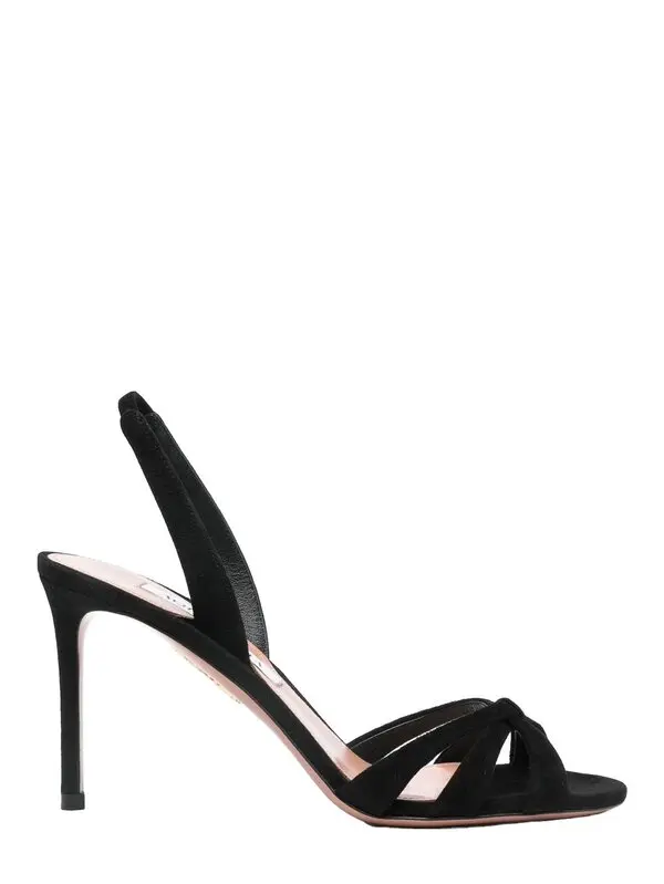 AQUAZZURA 85mm Tati Sandals - Black