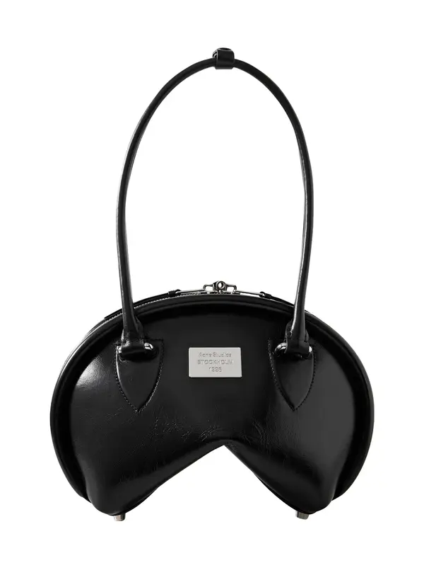 Acne Studios Bowlina Leather Shoulder Bag - Black