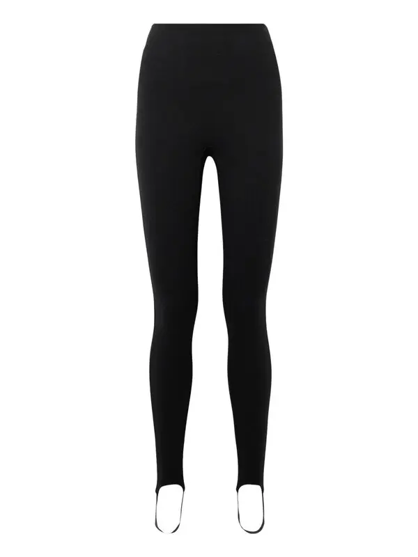Spanx Spanxsupersmooth Perfectfit Stretch-ponte Stirrup Leggings - Black