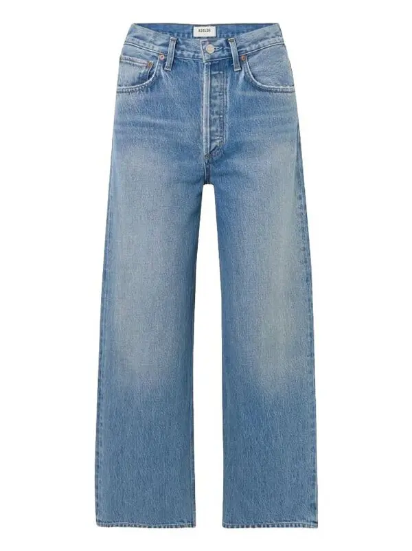 AGOLDE Ren High-rise Wide-leg Jeans - Blue