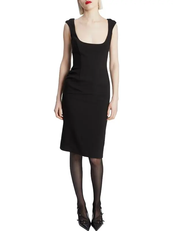 Bardot Audrey Fitted Dress - Black