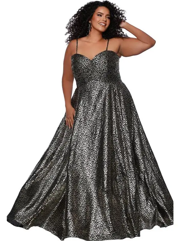 SYDNEY'S CLOSET A-line Gown - Animal Print