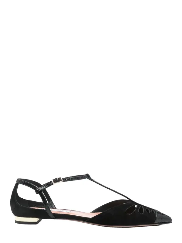 AQUAZZURA Camille Flat Pumps - Black