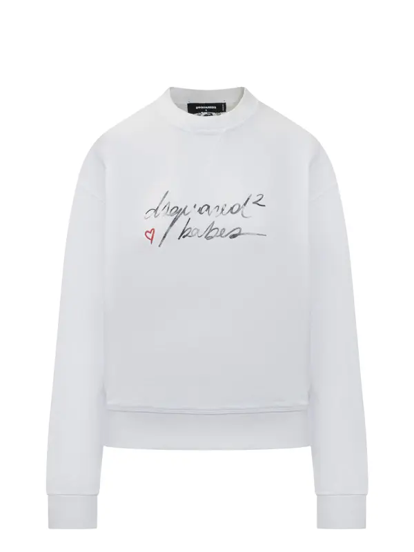 Dsquared2 Printed Sweatshirt - White