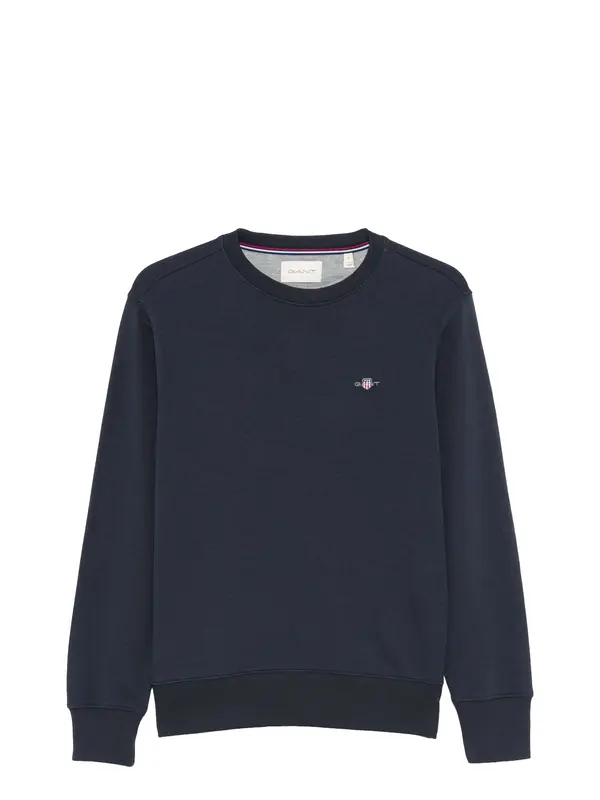 Gant Shield-motif Crewneck Sweatshirt - Blue