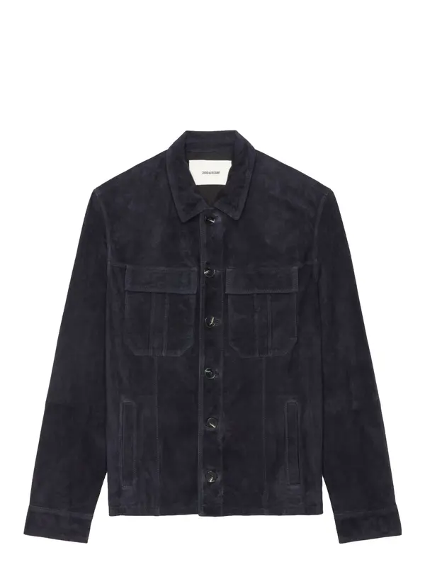 Zadig&Voltaire Kuba Suede Jacket - Blue