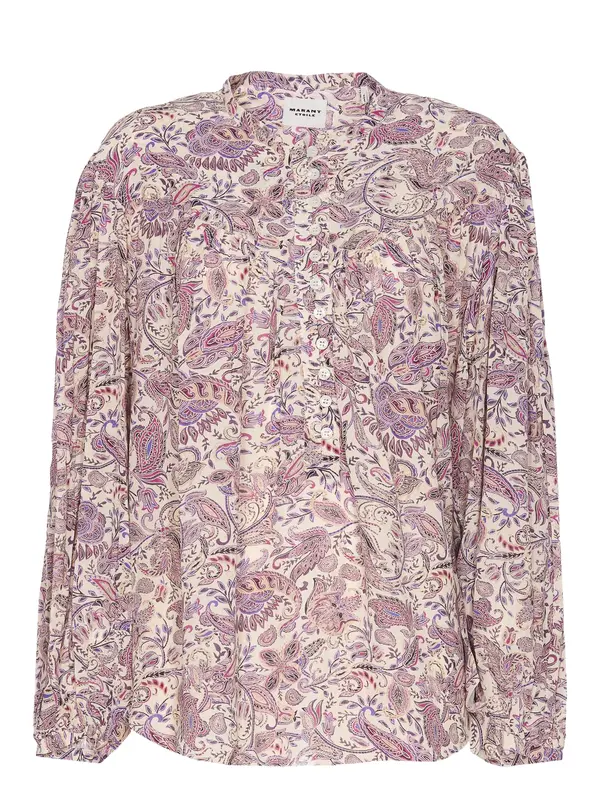 MARANT ETOILE Zalika Paisley Shirt - Neutrals
