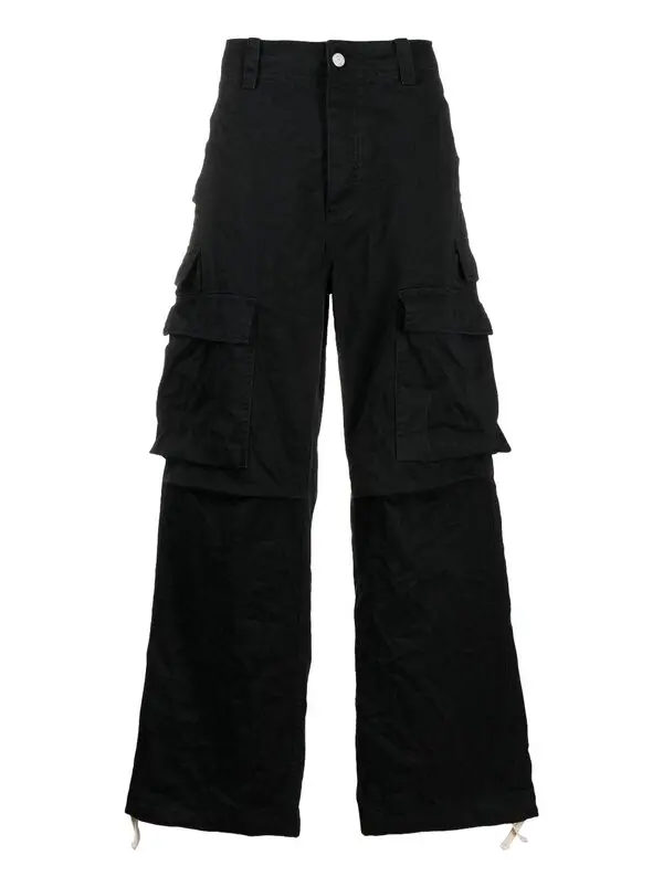 PURPLE BRAND Double Pocket Cargo - Black