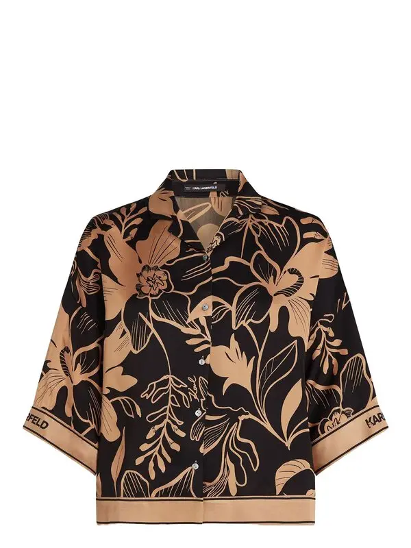 Karl Lagerfeld Printed Shirt - Black