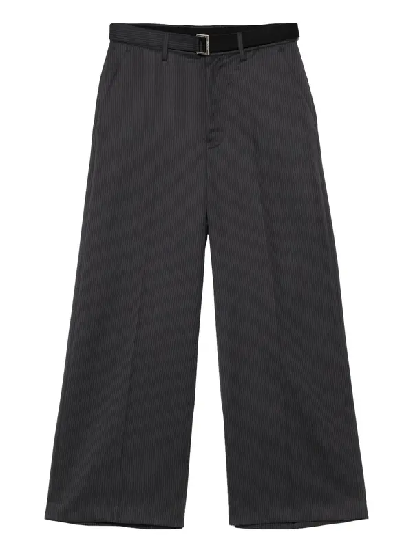 Sacai Striped Trousers - Grey
