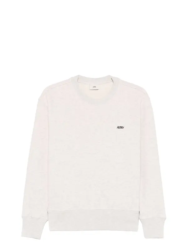 AUTRY Embroidered-logo Sweatshirt - Grey