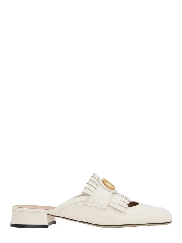 Valentino Garavani Vlogo Signature Mules - White