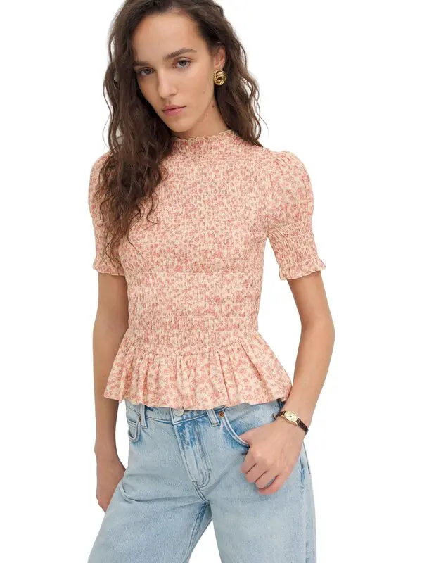 REFORMATION Aggie Top - Natural