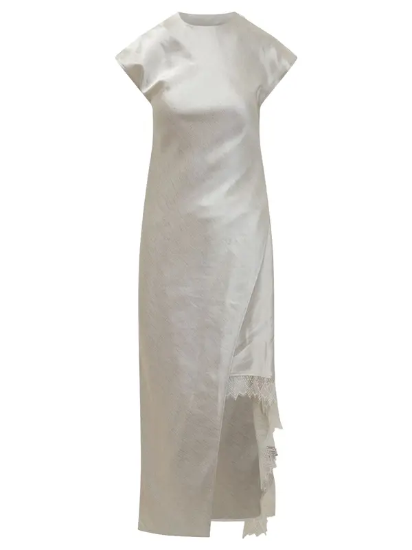 JW Anderson Asymmetric Layered Maxi Dress - White