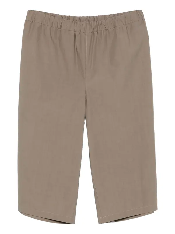 RIER Waxed Poplin Shorts - Grey