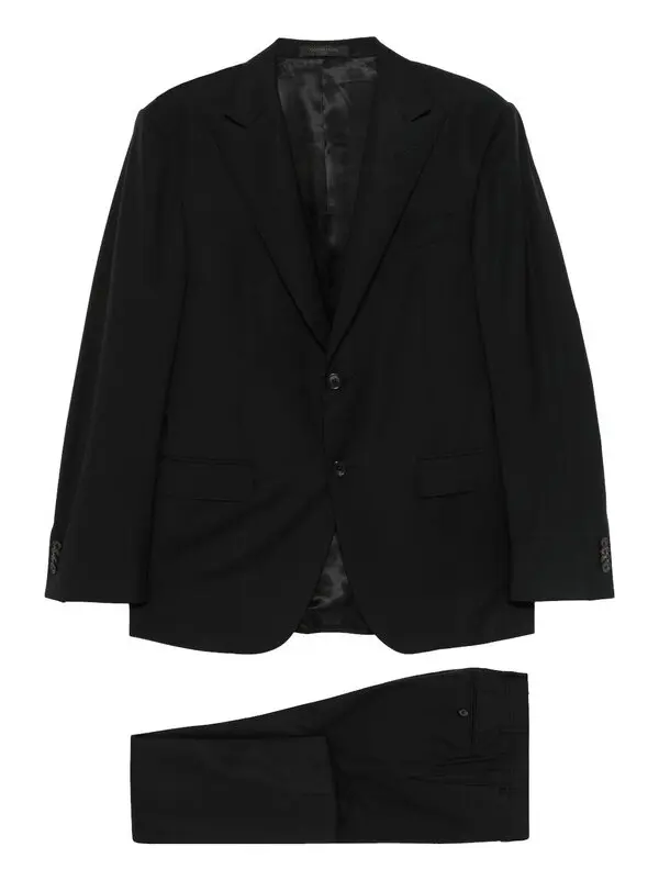 Corneliani Single-breasted Suit - Black