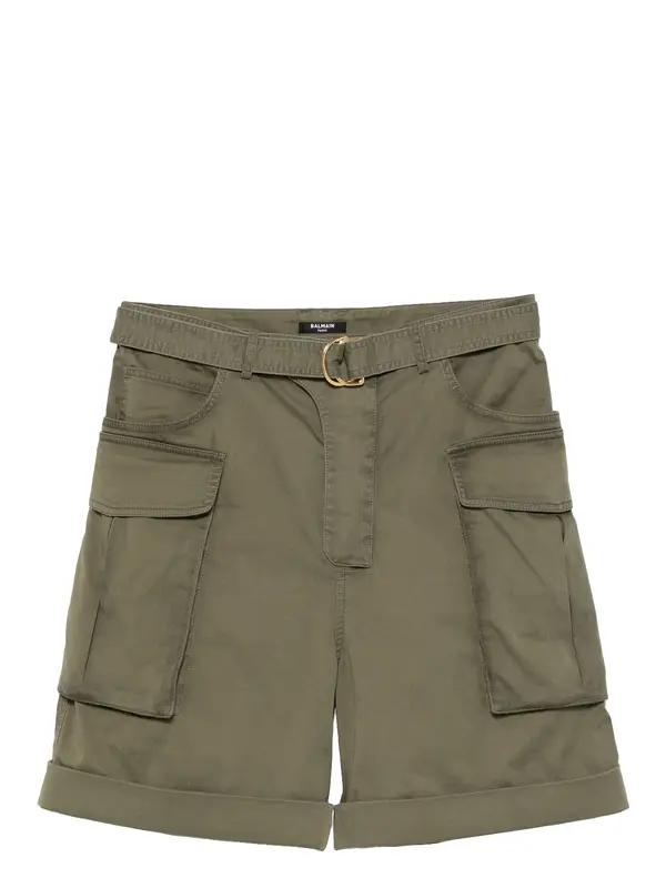 Balmain Cargo Shorts - Green