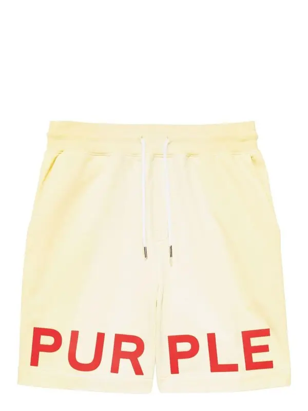 PURPLE BRAND French Terry Short - Yellow