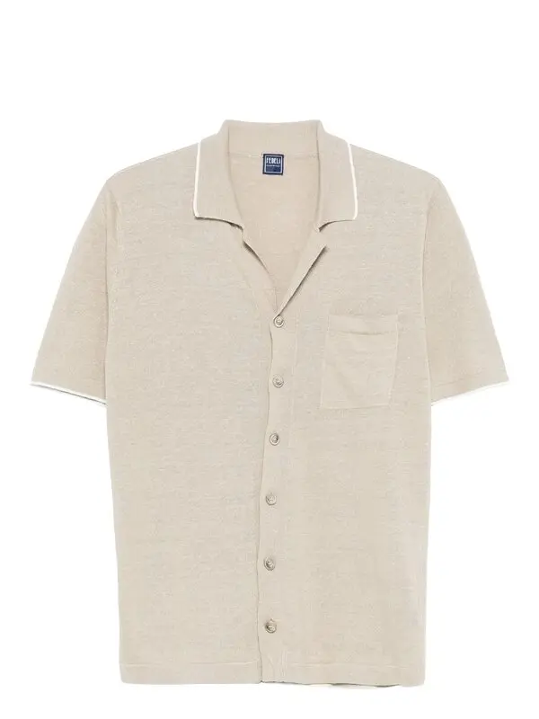 Fedeli Fine-knit Shirt - Neutrals