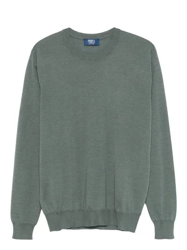 Fedeli Fine-knit Sweater - Grey