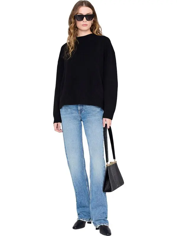 ANINE BING Lee Crew Sweater - Black