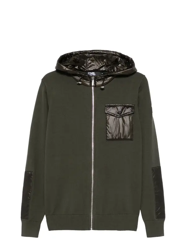 Karl Lagerfeld Knitted Hoodie - Green