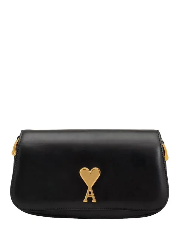 Ami Paris Paris Shoulder Bag - Black