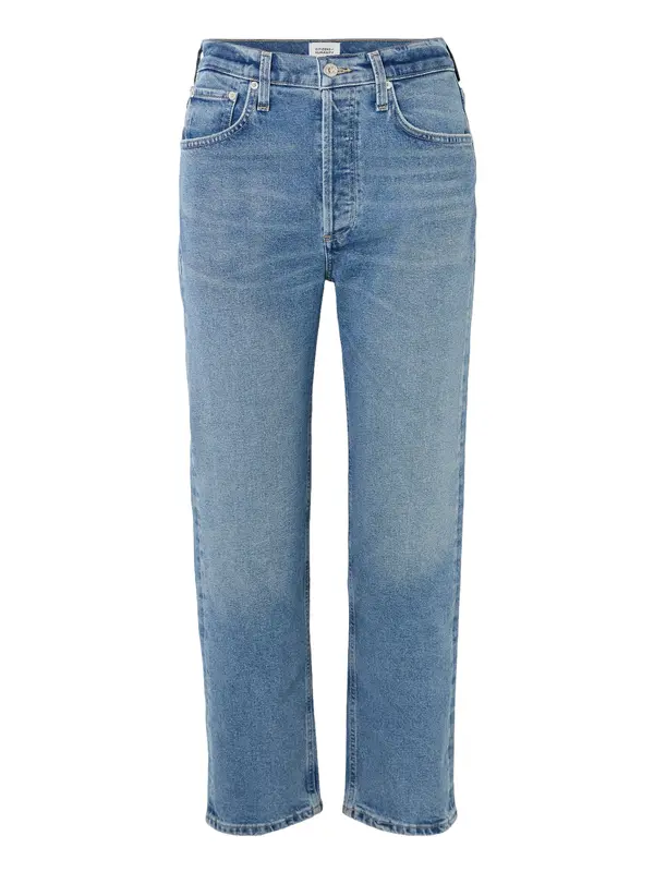 Citizens Of Humanity Delfina High-rise Straight-leg Jeans - Blue
