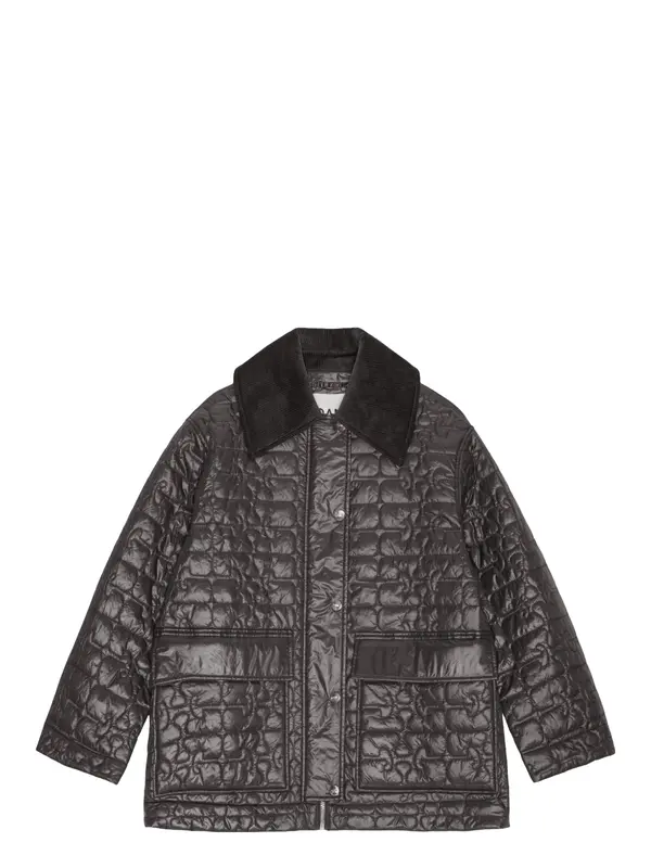 GANNI Quilted Jacket - Grey